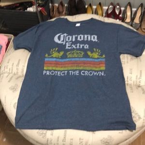 Corona | Shirts | Nwot Corona Blue Tee Size Medium | Poshmark